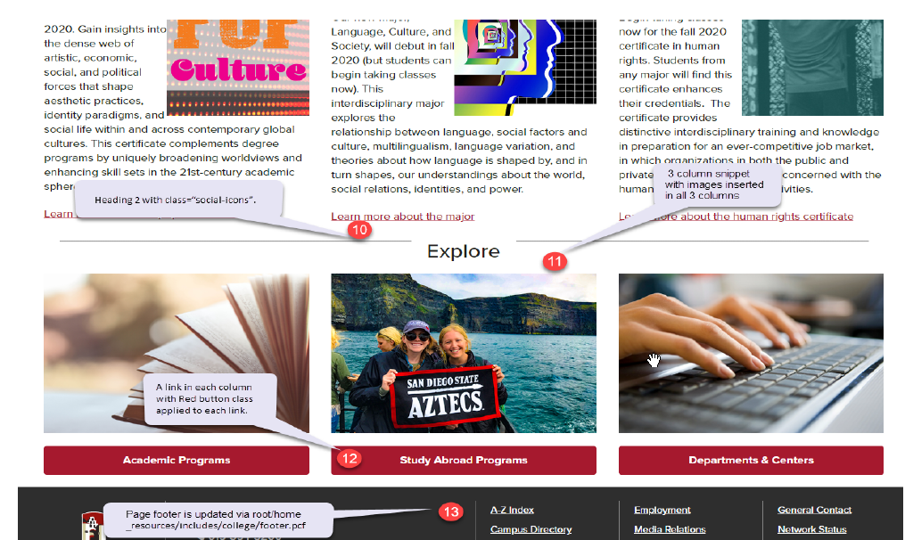 College Template OU Campus SDSU